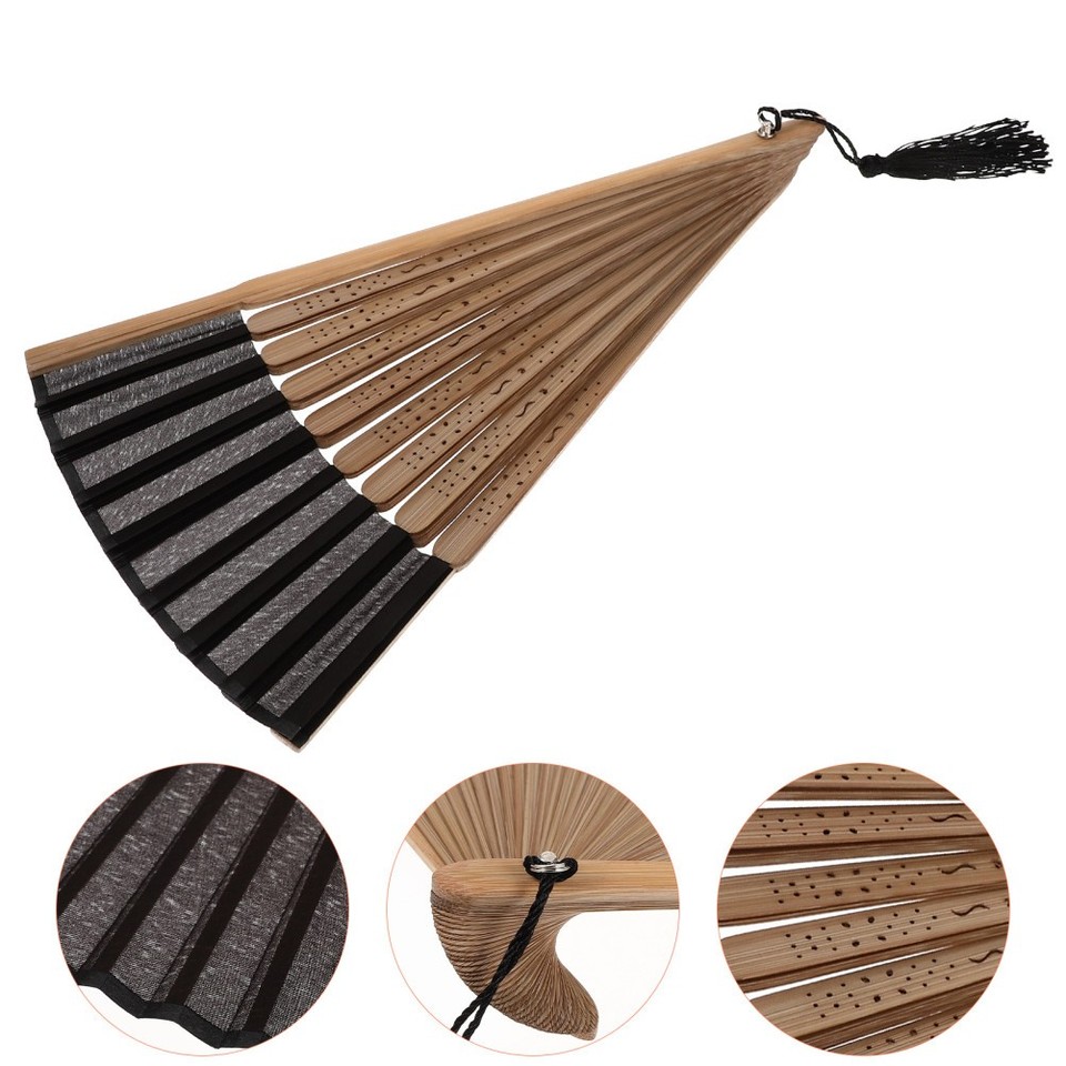 Folding Hand Fans Japanese Vintage Bamboo Hand Held Fan Prop Dance ...