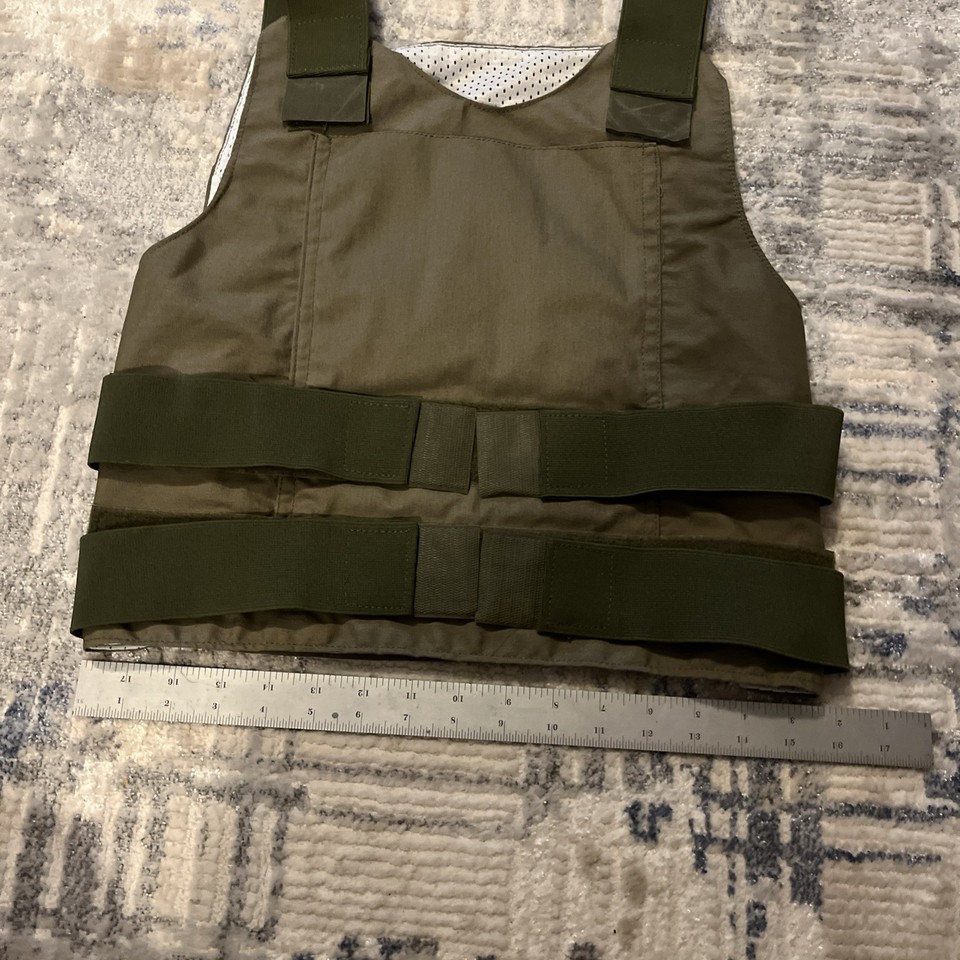 Second Chance Male Carrier Ballistics Vest 12x15 Green + 1 Insert | eBay