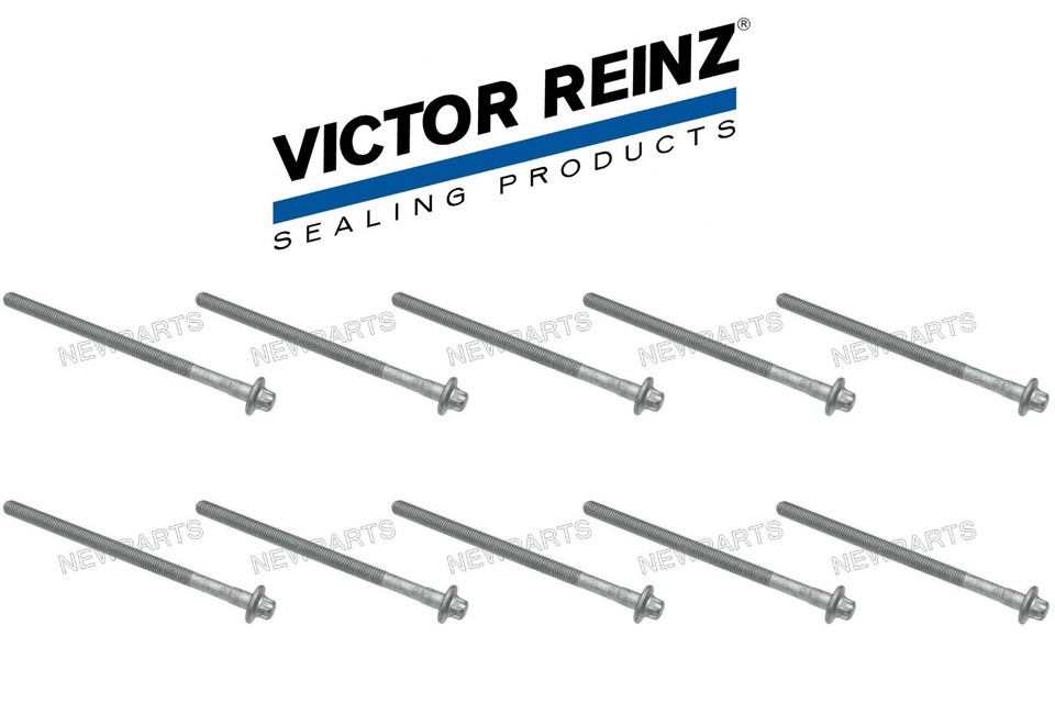 For Mercedes W203 C204 R172 L4 M271 Set 10 Engine Cylinder Head Bolts ...