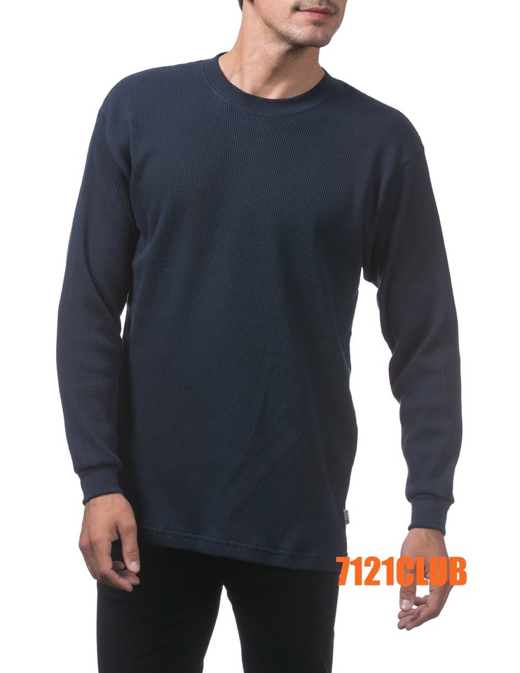 PRO CLUB THERMAL T SHIRTS PROCLUB MEN HEAVYWEIGHT LONG SLEEVE SHIRT BIG ...