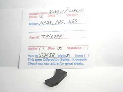 RAVEN ARMS MP25, P25. (TRIGGER-BLUE) ( ITEM # J-3632 ) | eBay