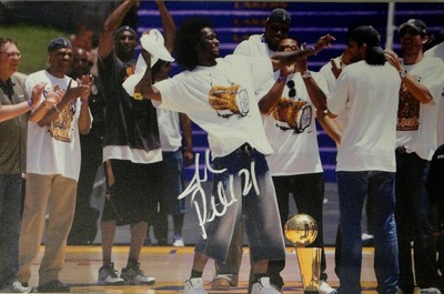 Josh Powell Hand Signed Autograph 13x20 Canvas Los Angeles Lakers ...