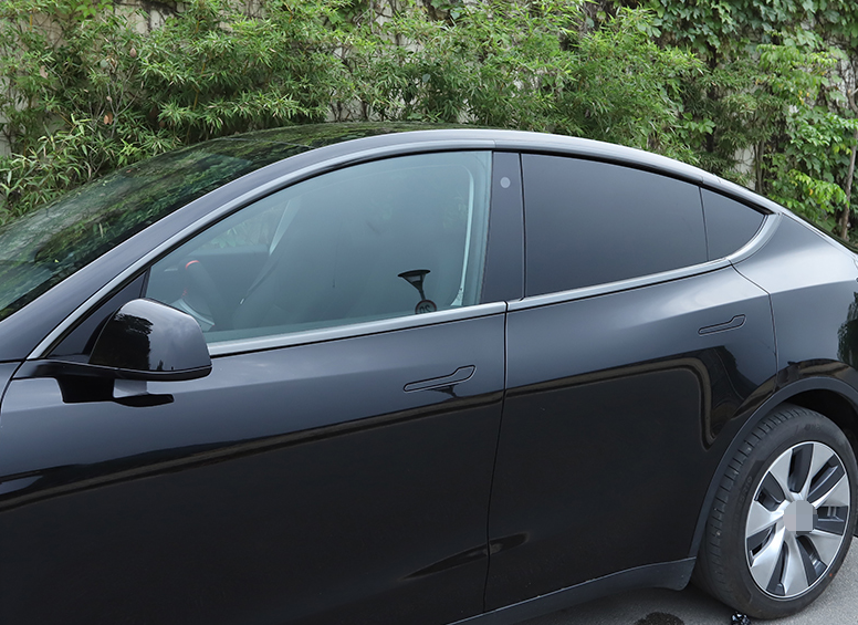 Black Titanium Windows Strip Sill Molding Cover Trim For Tesla Model Y ...