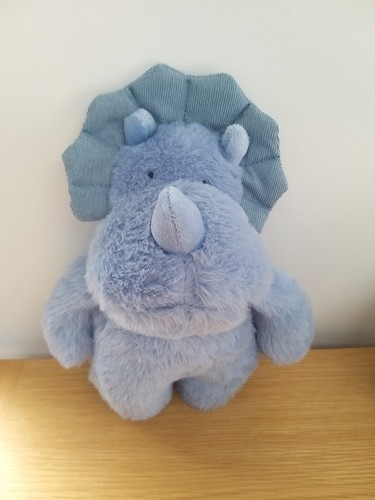 Primark Blue Dinosaur / Rhino soft toy / comforter | eBay UK