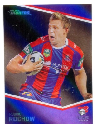 2014 NRL Traders Black Parallel card PS87 Robbie Rochow - Newcastle ...