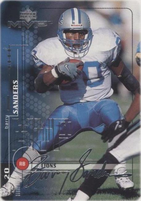 1999 Upper Deck MVP - Barry Sanders #65 Silver Script for sale online ...