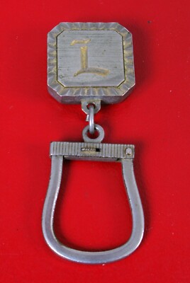 VINTAGE MONOGRAMMED L SWANK LOCKING KEY CHAIN FOB !! | eBay