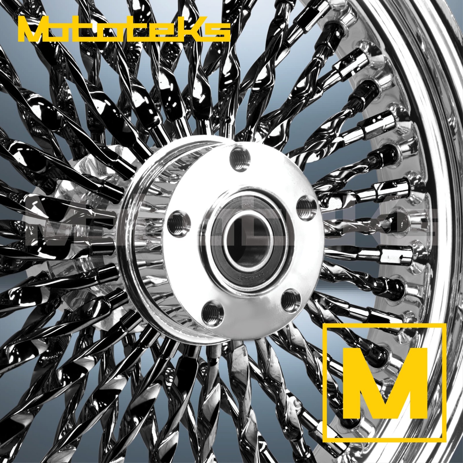 18X3.5 CALI FAT SPOKE WHEEL 52 STAINLESS FOR HARLEY TOURING FRONT RIM ...