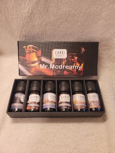 New Cakki Gentleman's Essential Oils Set For Home, for Diffusers 6 10ml ...