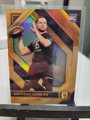 Anthony Gordon Rookie Platinum 13/75 2020 Panini Gold Standard Football ...