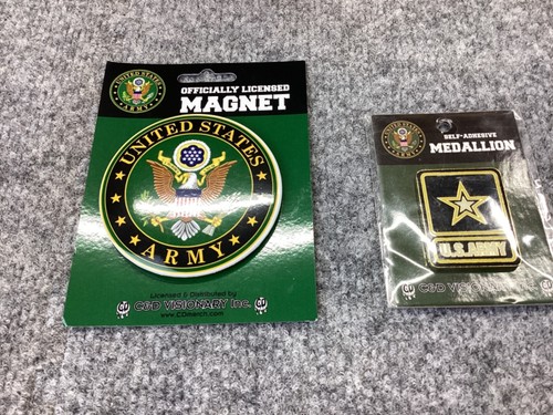 United States ARMY MILITARY Refrigerator Magnet 3 in. & Medallion Self ...