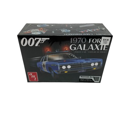 AMT James Bond 007 1970 Ford Galaxie Police Car 1:25 Scale Model Kit ...