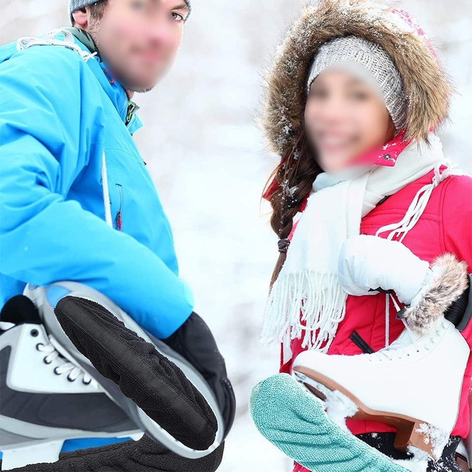 2 Pcs Roller Skate Blade Covers Thick Microfiber Absorbent Blade Sheath ...