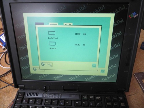 IBM ThinkPad 380D Retro Laptop Intel Pentium 150MHz 8MB 1GB HD BAD ...