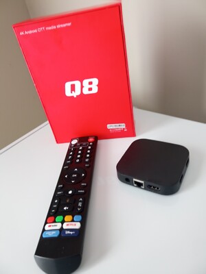 Q8 4K Android OTT Media Streamer 11.0 4G/32G/Media Apps-Movies,Sports ...