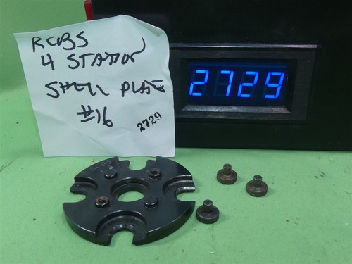 #2729 RCBS 4 station Shell plate with rust #16 9mm Luger | eBay