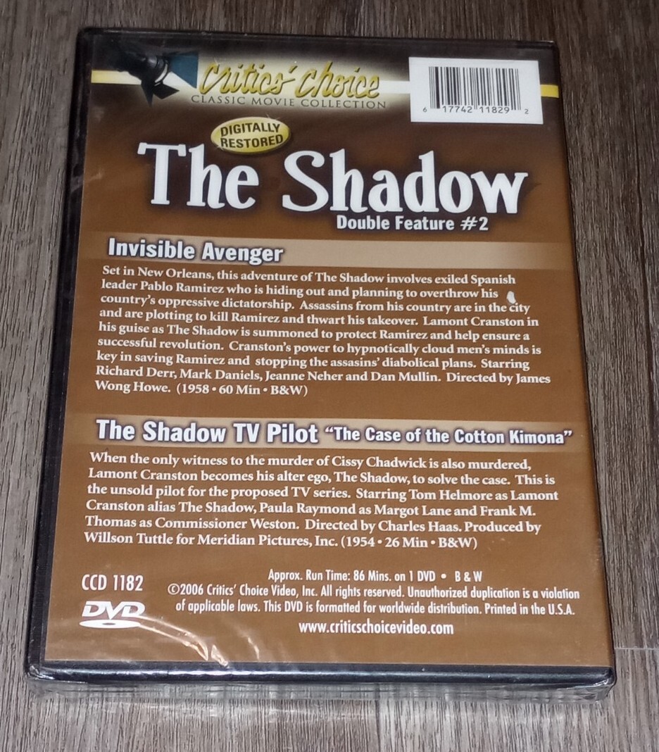 The Shadow Double Feature (DVD, 2007) for sale online | eBay