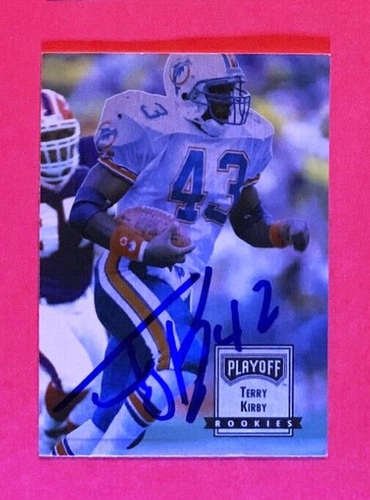 TERRY KIRBY San Francisco 49ers - Virginia 1993 Playoff SIGNED ...