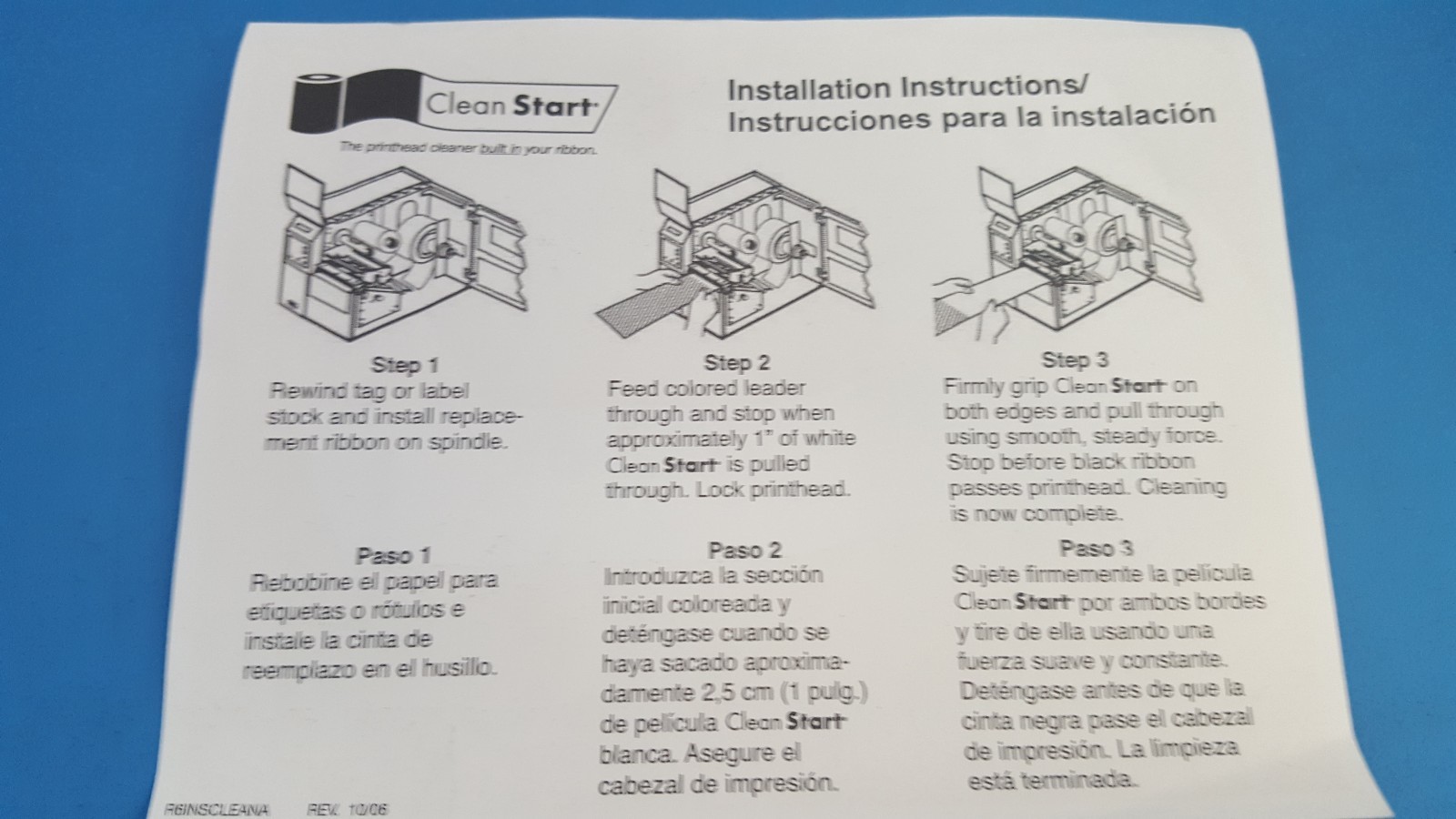 CLEAN START, Black FH Wax, Resin Thermal Ribbon Roll, 4.09" x 501 ...