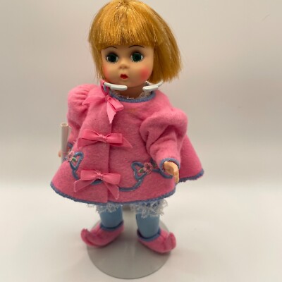 Vintage 1999 Madame Alexander Herald Pink Munchkin Doll with Flower Hat ...