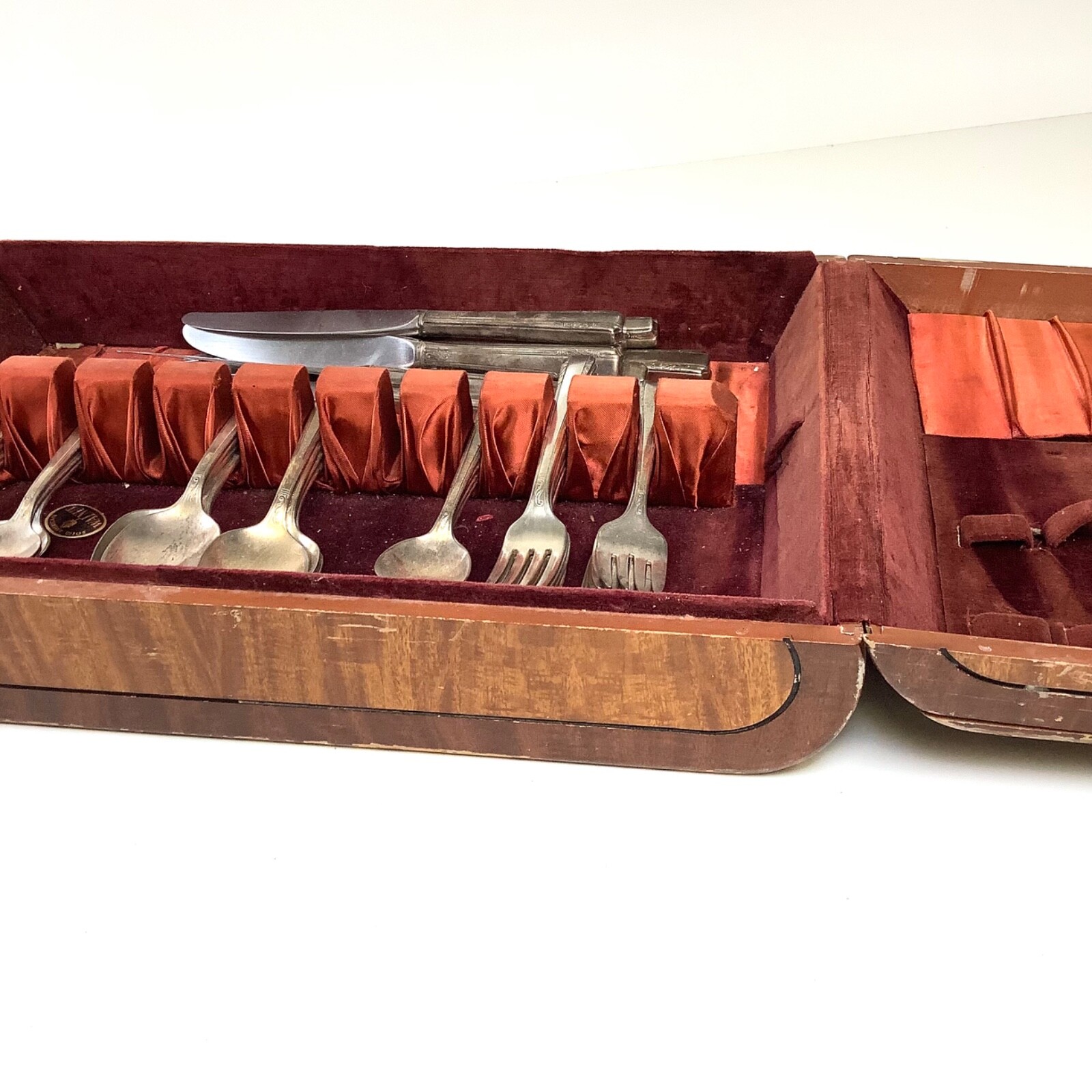 Harmony House Wallace XXXX Quadruple Silverware Flatware 43pc Set Art ...