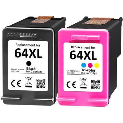 64XL 64 XL Ink Cartridge Combo for HP ENVY Photo 6220 6230 6252 6255 ...