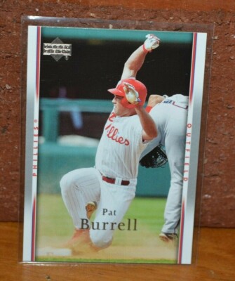 UPPER DECK BASEBALL CARD 2007 PACK TO PENNY SLEEVE PHILLIES PAT BURRELL ...