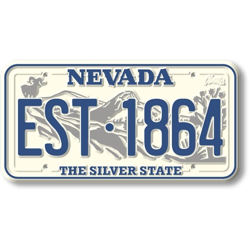 Nevada State License Plate Magnet by Classic Magnets, 1.9" x 3.8" | eBay