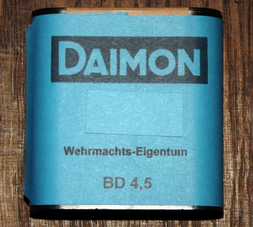 GERMANY WEHRMACHT 4.5 Volt Flashlight / Lamp / Torch Battery DAIMON ...