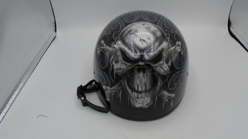 Daytona Helmets Motorcycle Half Helmet Skull Cap- Cross Bones XL - No ...