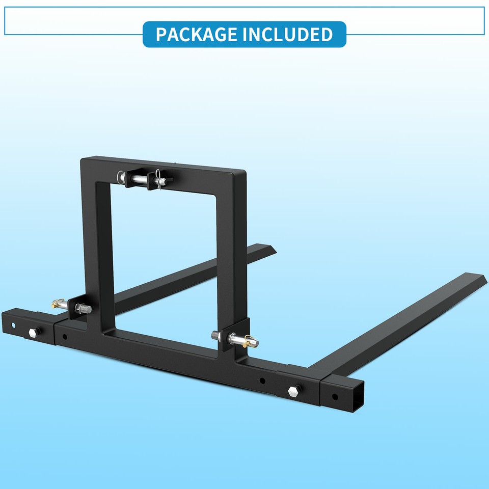 3 Point Hitch Pallet Fork Attachments for Category 1 Tractor Skid Steer ...