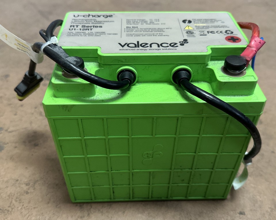 Lotof 10 Valence U1-12RT 12.8v 40Ah Lithium Iron Mg PO4 Battery 1004462 ...