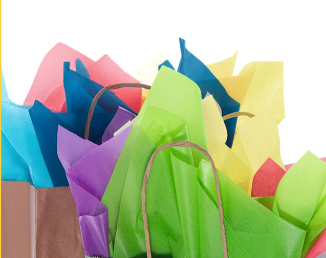 Colored Tissue Paper for Gift Bags Crafts, Tissue Paper Bulk 100 Sheet ...