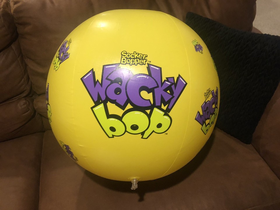 SOCKER BOPPER 32" WACKY BOP Inflatable YELLOW BEACH BALL Beachball ONLY ...