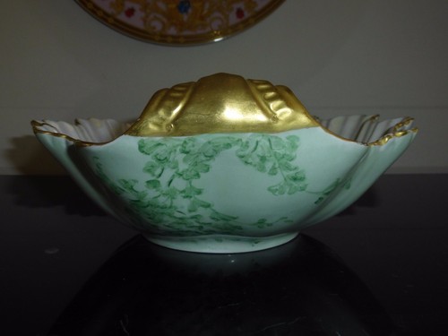 Antique Carlton Ware 1894-1926 Hand Painted Scalloped Shell Dish | eBay