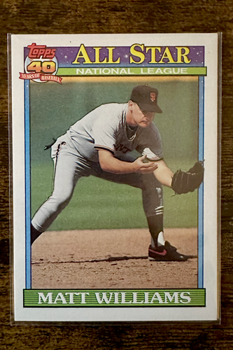 NM 1991 Topps - 40 Years Collectors All-Star #399 Matt Williams ...