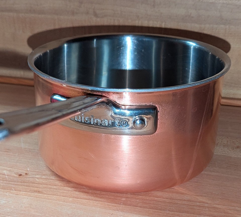Cuisinart Tri-Ply 2 Qt Copper Saucepan Pot PCT19 - 16 ~ No Lid | eBay