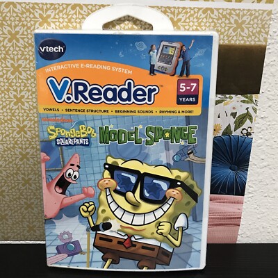 💥 Vtech V.Reader Spongebob Squarepants In Model Sponge Software Ages 5 ...