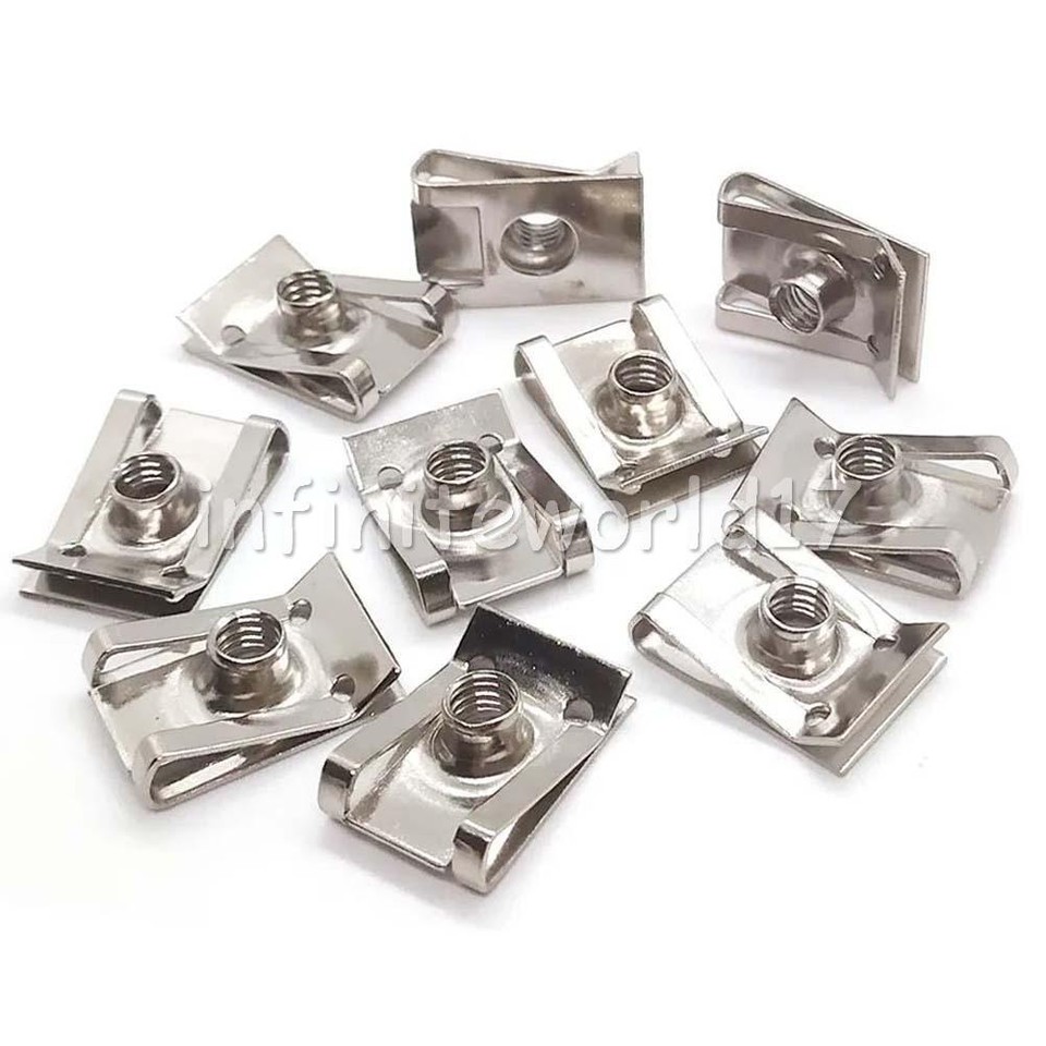 25PCS M6 6mm 304 Stainless Steel Threaded Fairing Clip Spring Speed ...