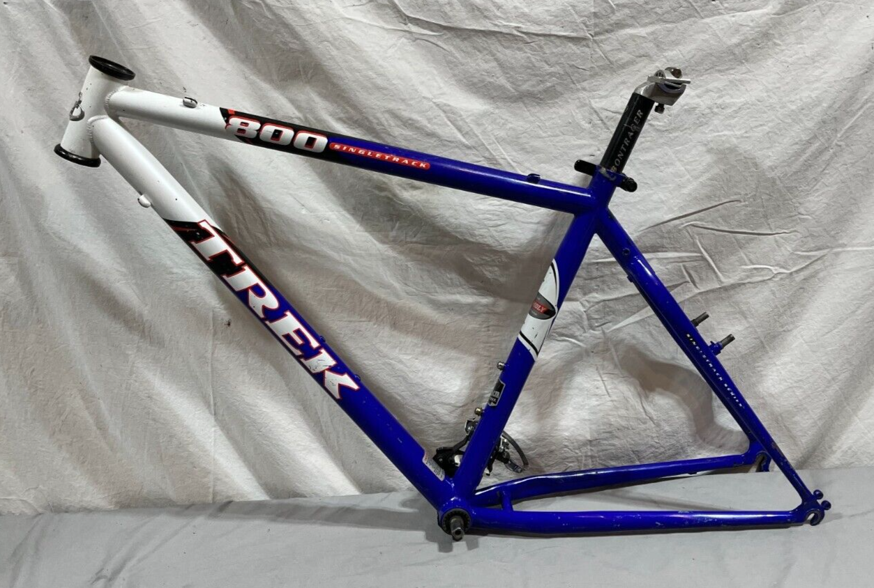 Vintage Trek Singletrack 800 18" CrMo Mountain Bike Frame BB Derailleur ...