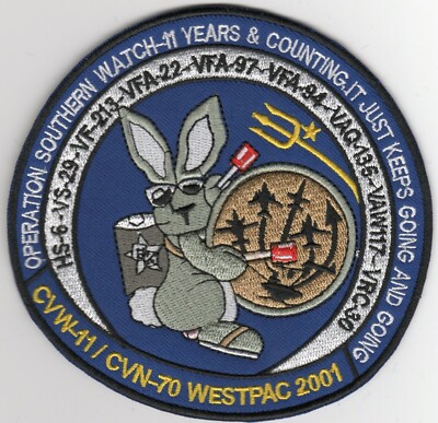 USS Carl Vinson CVN-70 "Westpac 2001" patch. | eBay