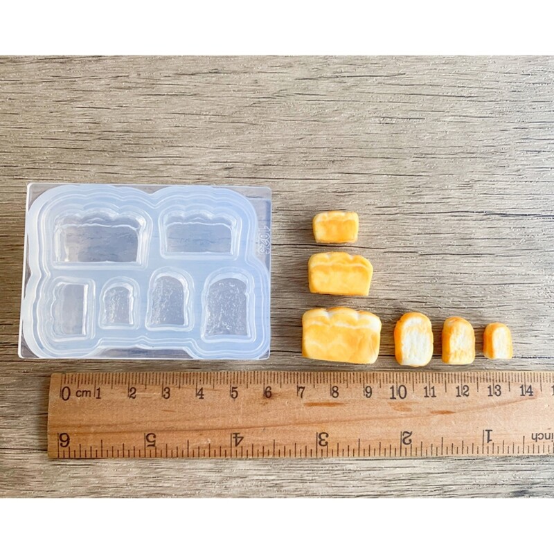 Cute Toast Resin Bread Mold Simulation Epoxy Resin Molds Crystal Mold ...