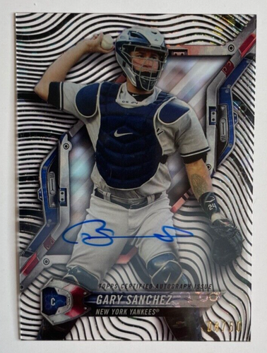 2018 Topps High Tek - Gary Sanchez #HT-GS Pattern 1 Waves/Diagonals ...