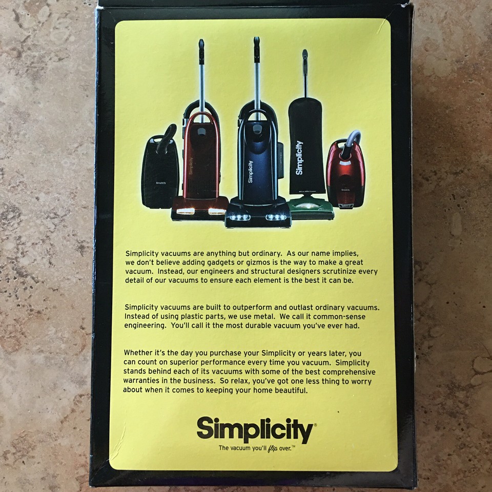 6 Simplicity Freedom HEPA Vacuum Bags Type F F3300 F3400 F3500 F3600 ...