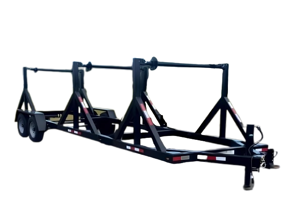 TRIPLE CABLE REEL TRAILER / TRIPLE REEL TRAILER / TRIPLE PIPE TRAILER ...