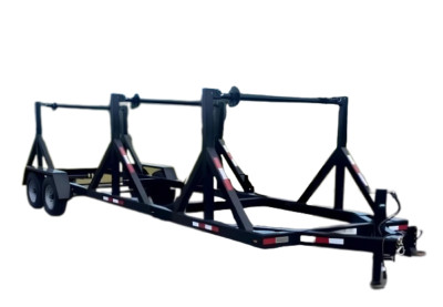TRIPLE CABLE REEL TRAILER / TRIPLE REEL TRAILER / TRIPLE PIPE TRAILER ...