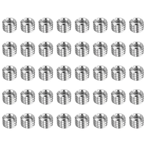 40pcs M10x1.5 Male to M6x1 Female Thread Repair Insert Reducing Nut 8mm ...