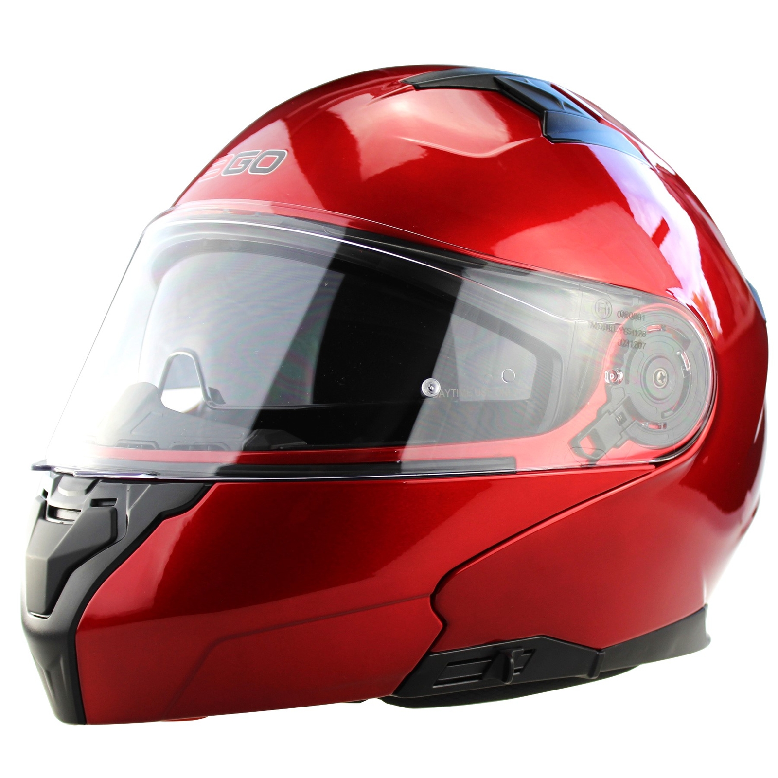 3GO E335 Flip Up Modular DVS Flip Front Motorcycle Motorbike Crash ...
