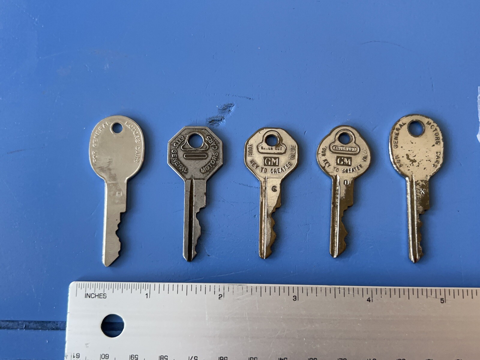 5 Vintage General Motors GM Used Car Keys | eBay