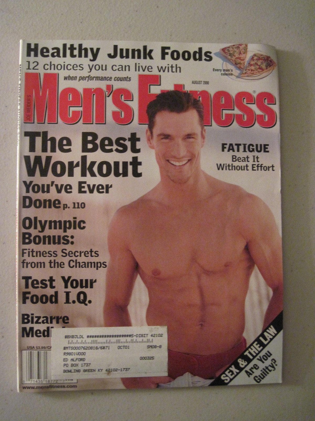 Men's Fitness August 2000. Tom Cortesi Cover! (gay interest) | eBay